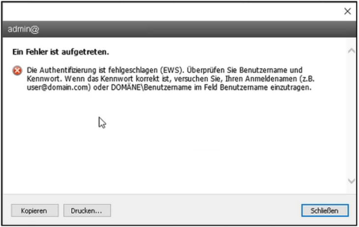 Microsoft stellt Standardauthentifizierung ein - MailStore