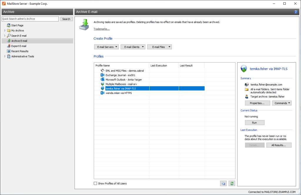 MailStore Server - Email Archiving Software for SMB