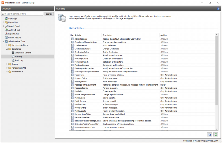 MailStore Server - Email Archiving Software for SMB