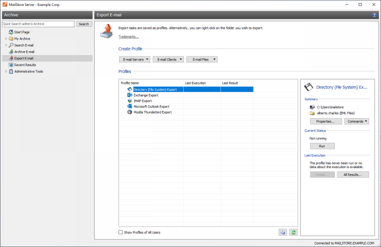 MailStore Server - Email Archiving Software for SMB